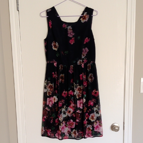 Esprit | Dresses | Esprit Dark Floral Midi Dress | Poshmark